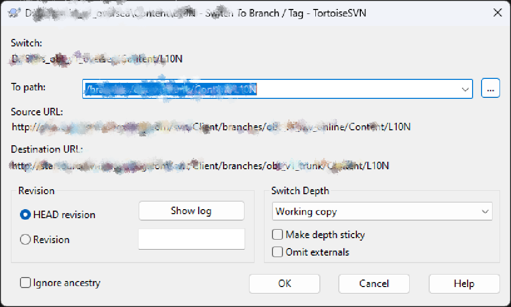 SVN切分支 - BoilTask's Blog